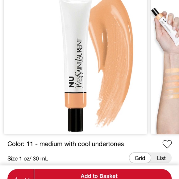 Yves Saint Laurent | Makeup | Ysl Nu Bare Look Tint Hydrating Skin Tint ...